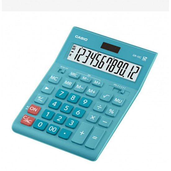 CASIO GR-12C Light Blue Calculator