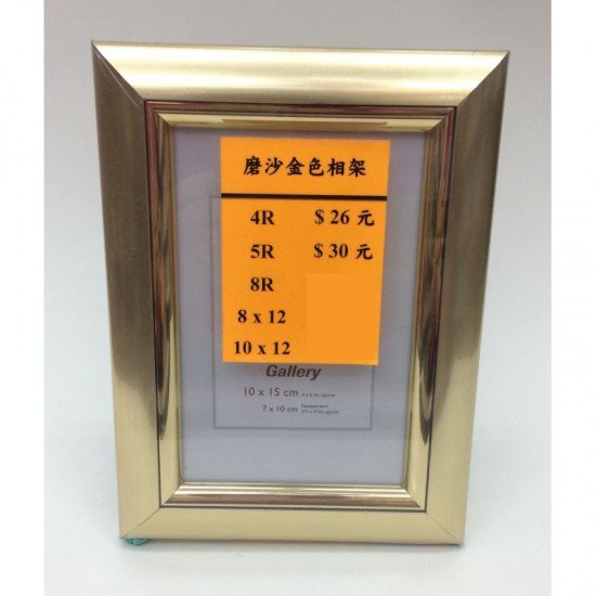 Gold photo frame frosted 8R