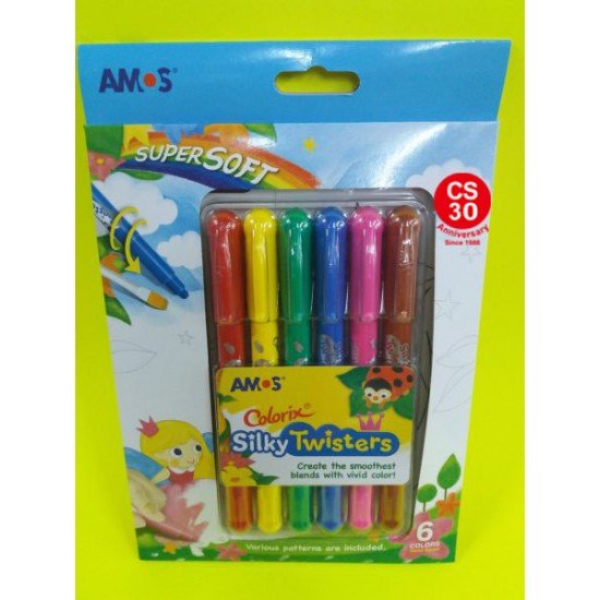 AMOS SUPERSOFT- Colorix Silky Twisters (3 in 1) 6 colors