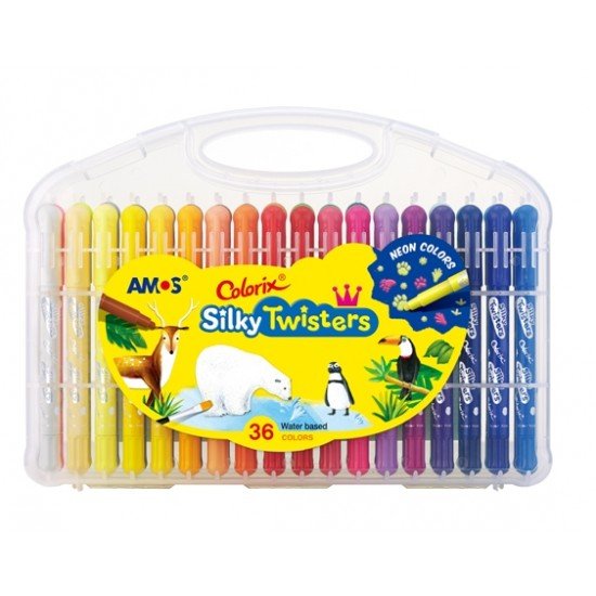 AMOS Colorix Slky Twisters - 36 colors
