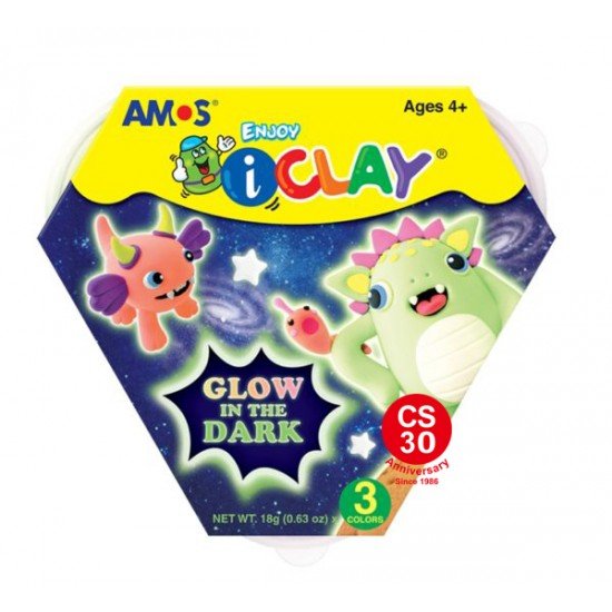 Korea AMOS 3 color luminous theme ultralight clay