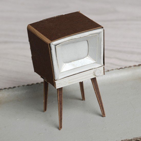 DIY 3D Laser Paper craft - TV set