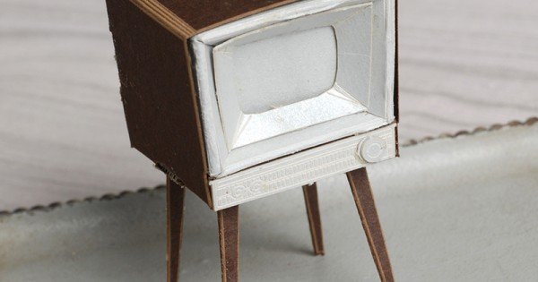 DIY 3D Laser Paper craft - TV set