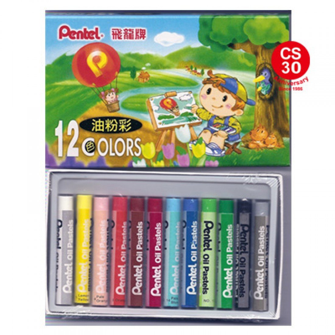 PENTEL Oil pastel (12 color)