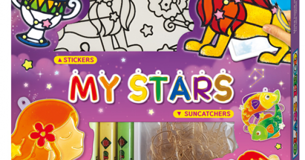 AMOS Glass Deco Sun Deco SD10P6-M SUN MY STARS Painting glass color ...