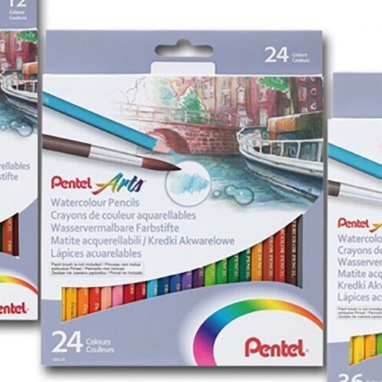 Watersoluble color pencil Pentel 24 colors CB9-24