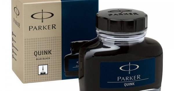PARKER QUINK BLUE BLACK INK (excellent quality)