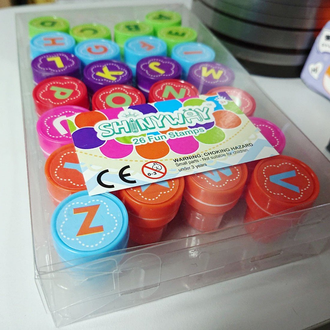 Learning English alphabet stamp (Shinway 26 Fun stamps)
