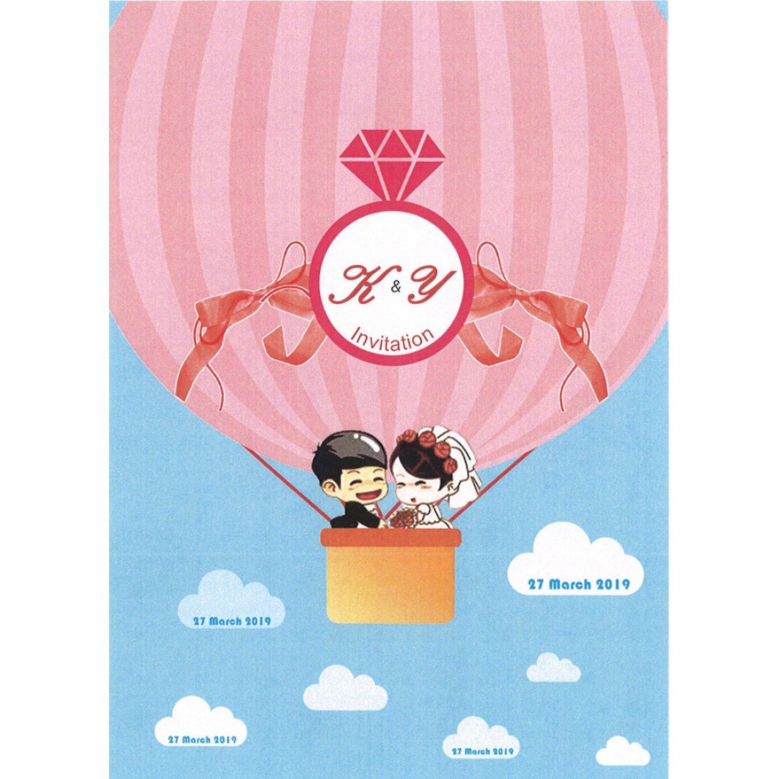 wedding card color printing