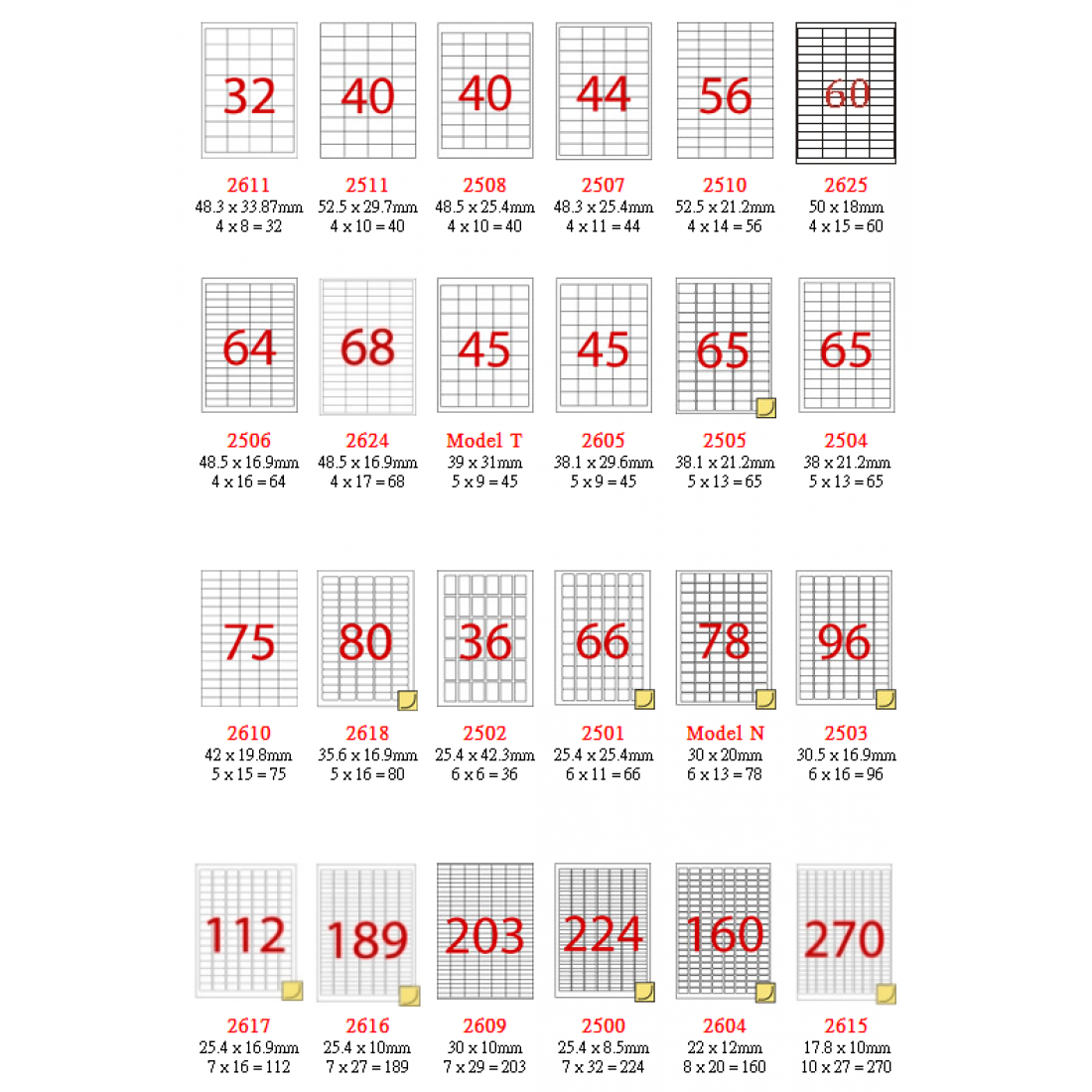 Smart Label multi-purpose label #2567 105x48mm (1包100張)