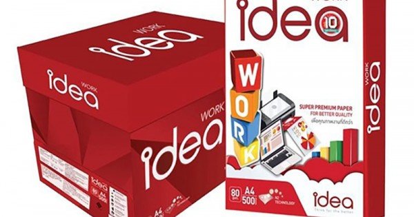 idea work A4 80g Copier Paper (5 pack/box) Red packaging