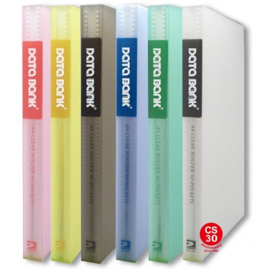 DATA BANK MT-40CS A4 clear folder 40 pocket (transparent)