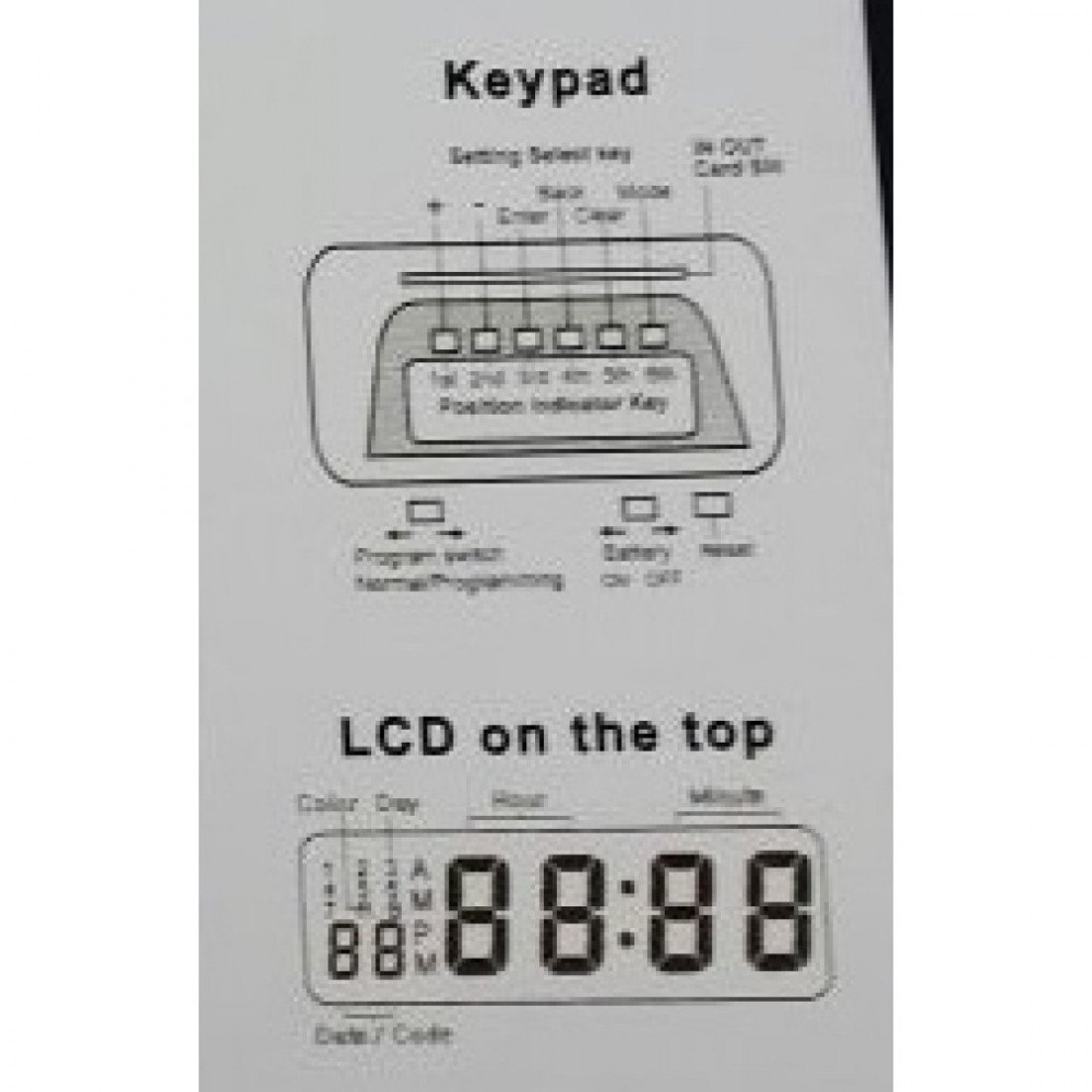 Winner ETR-600 Time Recorder (attendance system)