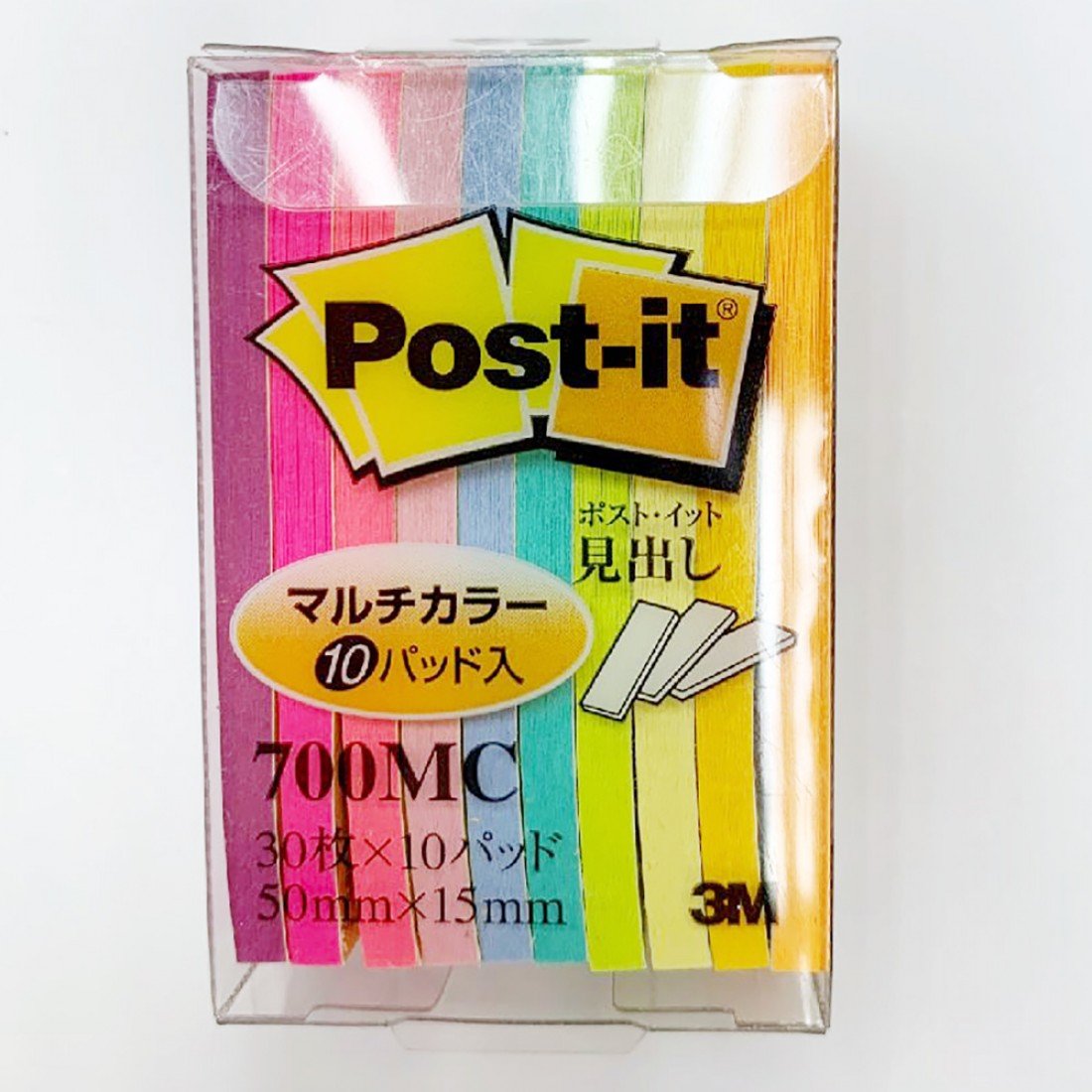 3M Post-it 700MC 10 Colors Fluorescent Post-it Notes 50x10mm