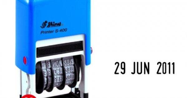 Shiny S-400 Self-Inking Dater stamp